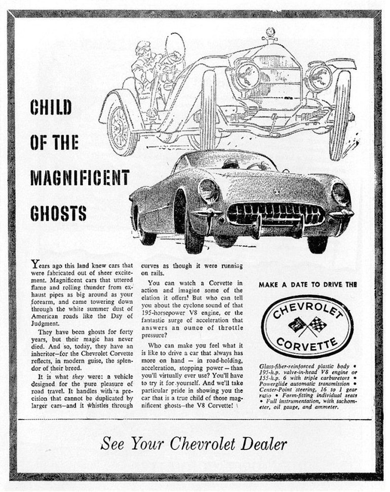 1955 Corvette Advertisements & Posters