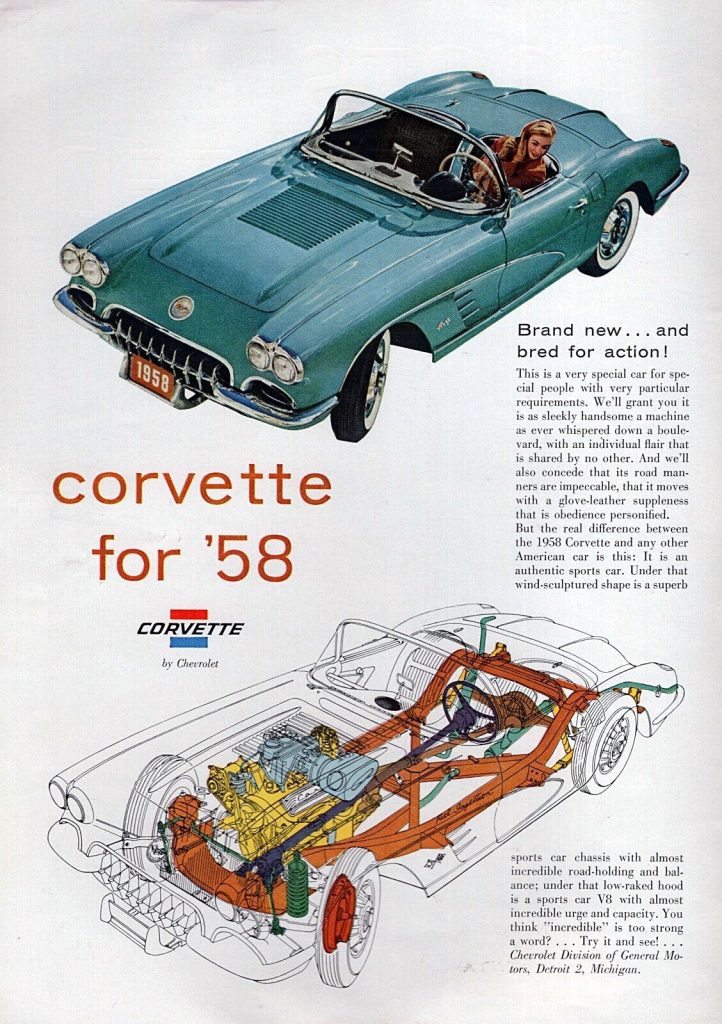 1958 Corvette Advertisements & Posters