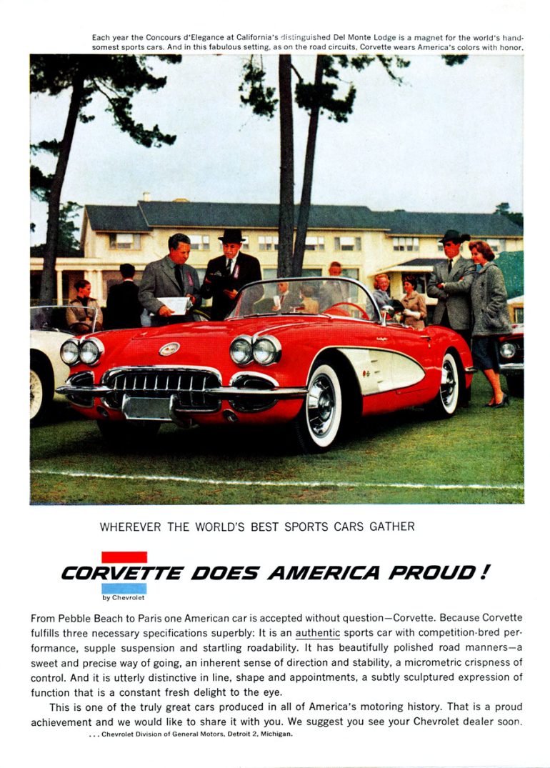 1959 Corvette Advertisements & Posters