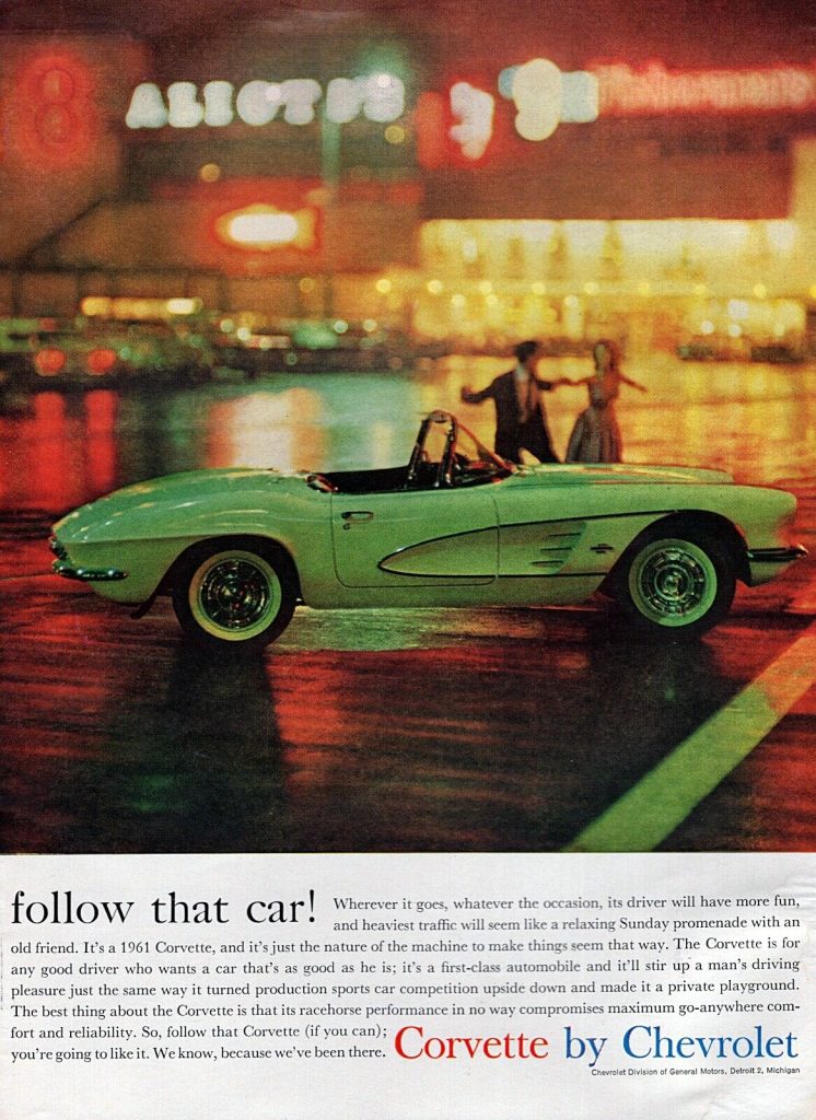 1961 Corvette Advertisements & Posters