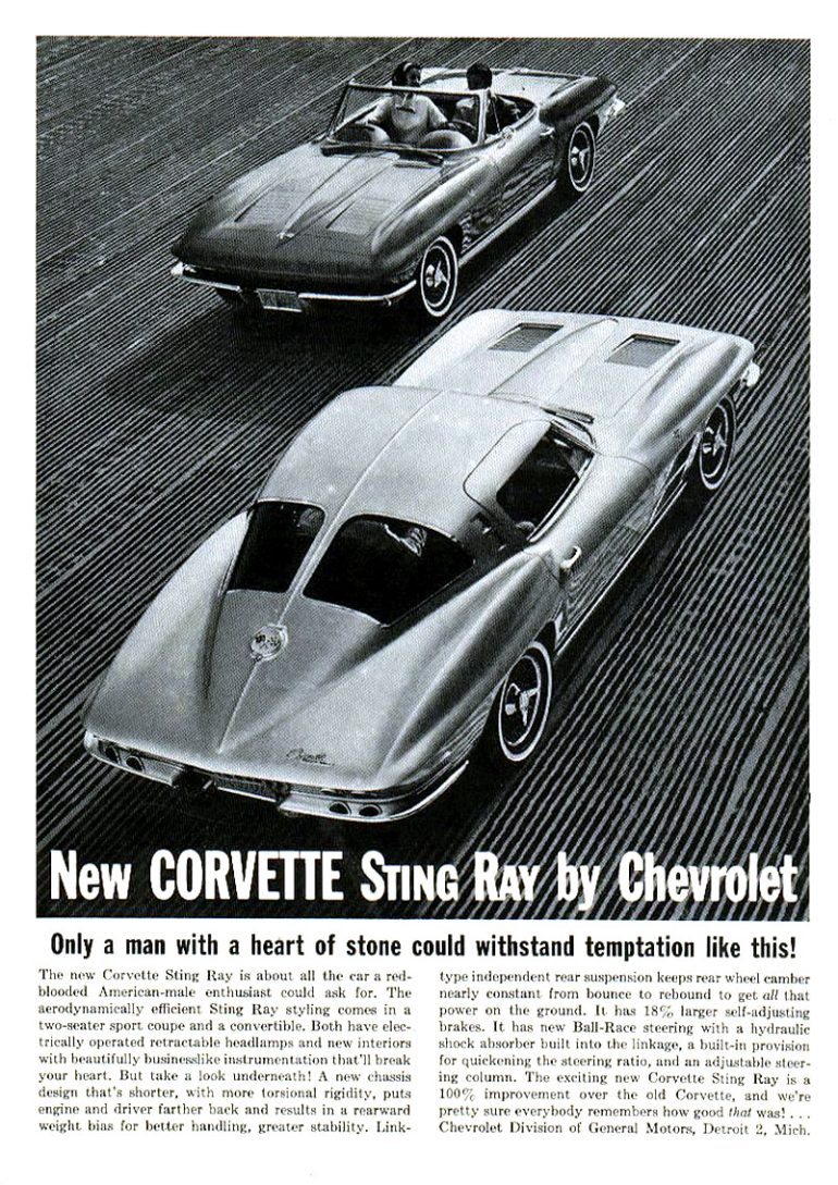 1963 Corvette Advertisements & Posters