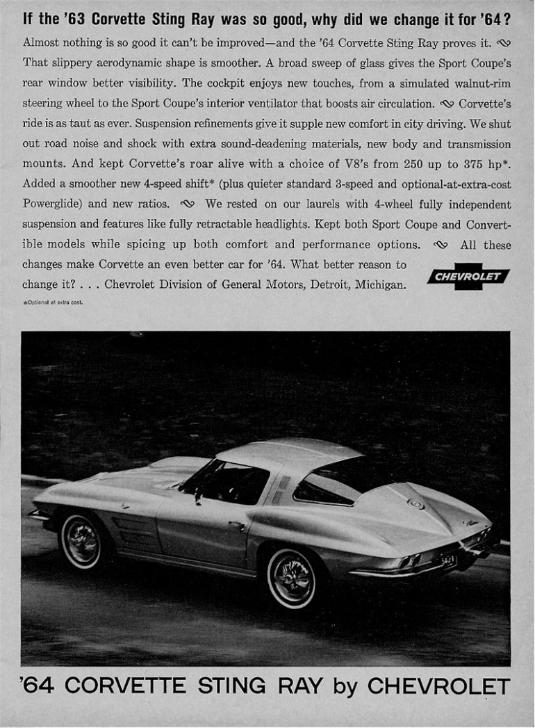 1964 Corvette Advertisements & Posters