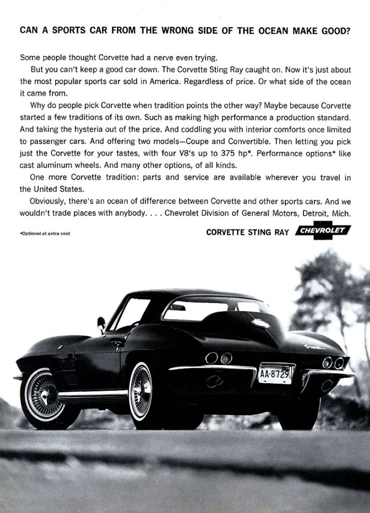 1964 Corvette Advertisements & Posters