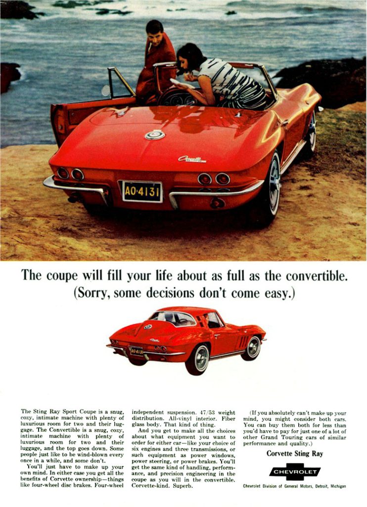 1965 Corvette Advertisements & Posters