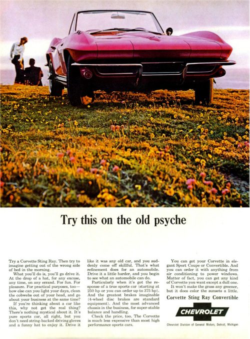 1965 Corvette Advertisements & Posters