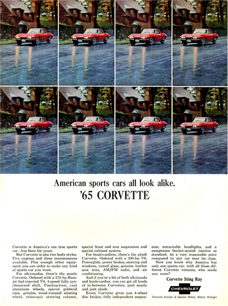 1965 Corvette Advertisements & Posters