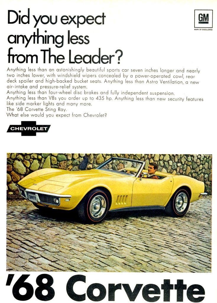 1968 Corvette Advertisements & Posters