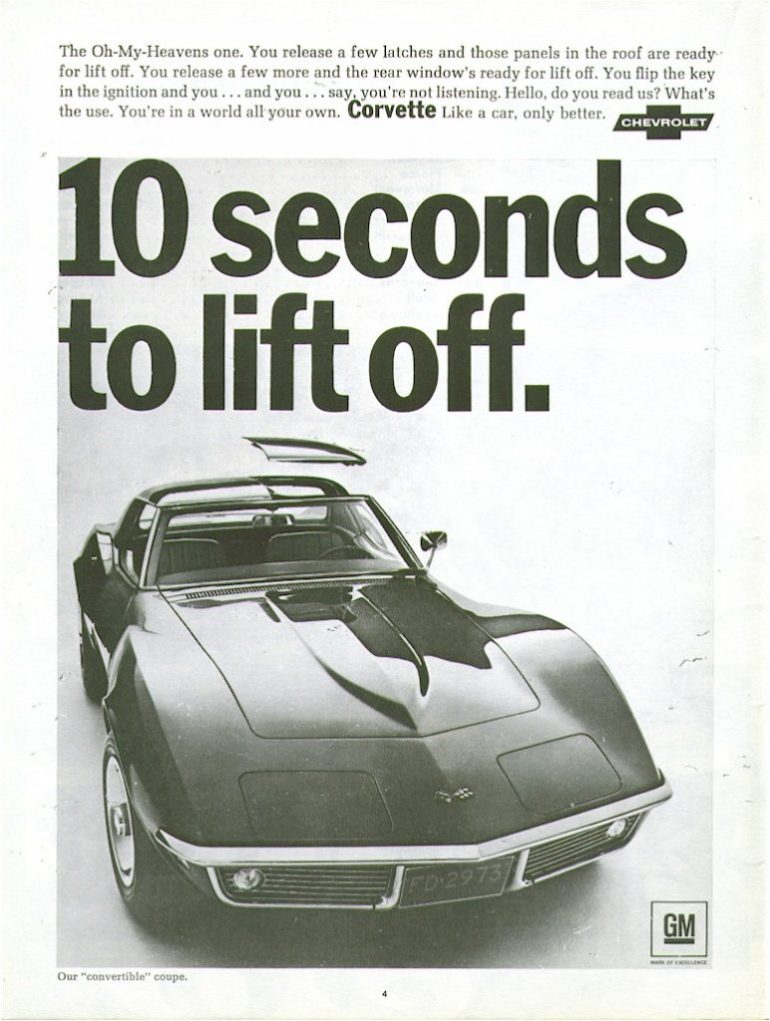 1968 Corvette Advertisements & Posters