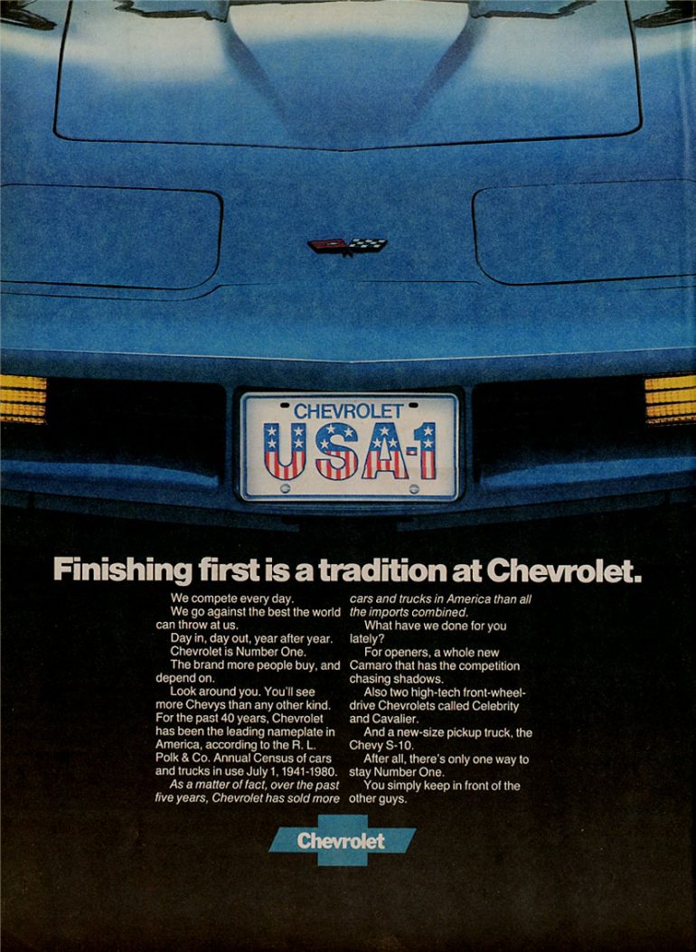 1982 Corvette Advertisements & Posters