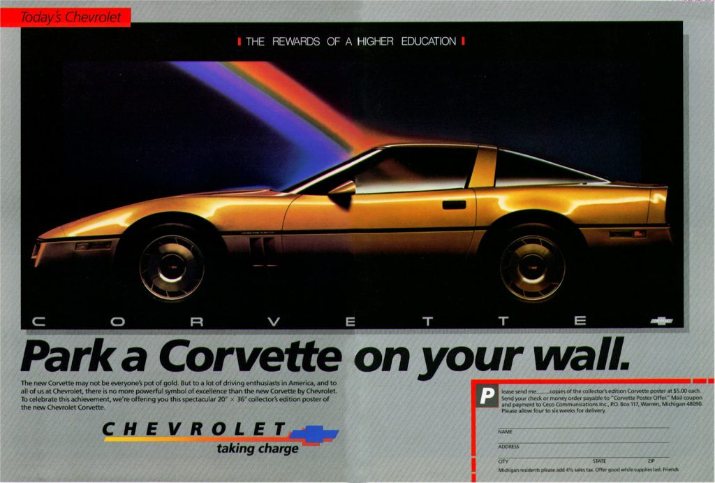 1984 Corvette Advertisements & Posters