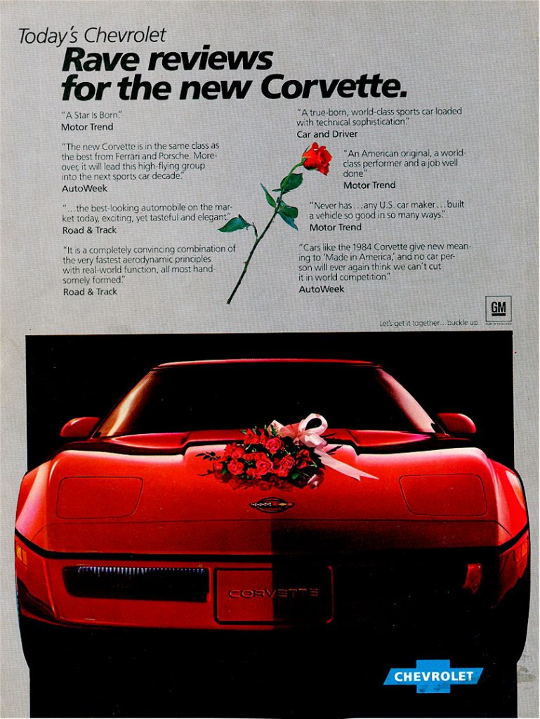 1984 Corvette Advertisements & Posters