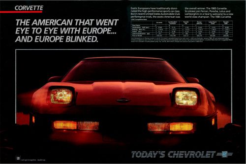 1985 Corvette Advertisements & Posters