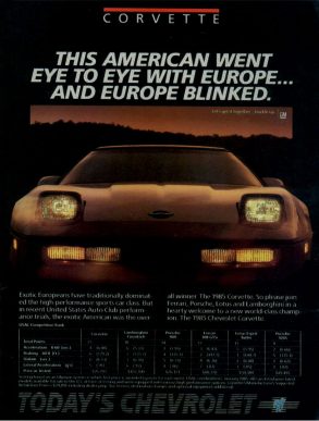 1985 Corvette Advertisements & Posters