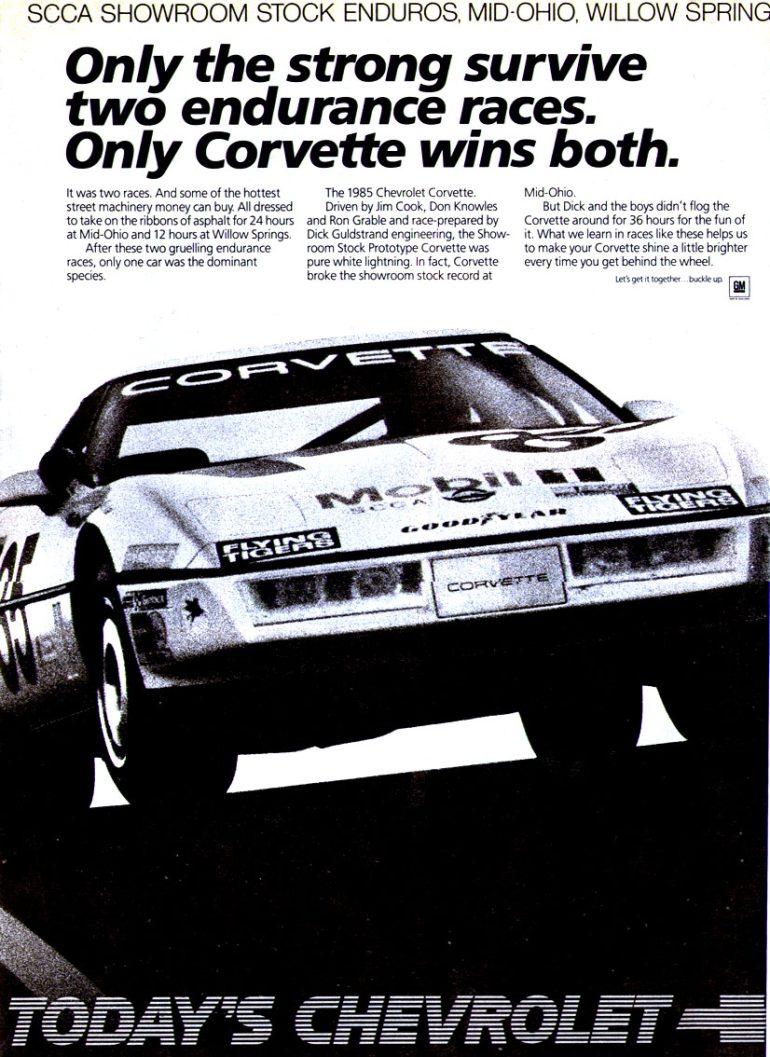 1985 Corvette Advertisements & Posters