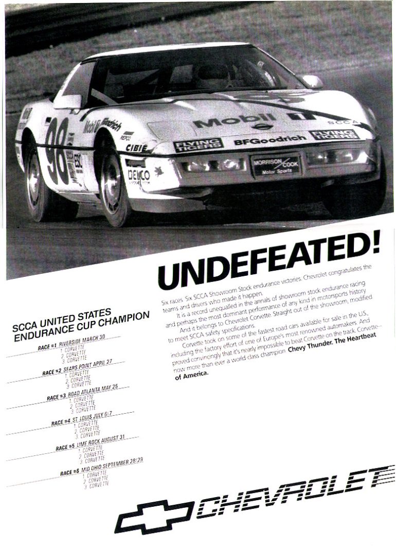 1986 Corvette Advertisements & Posters