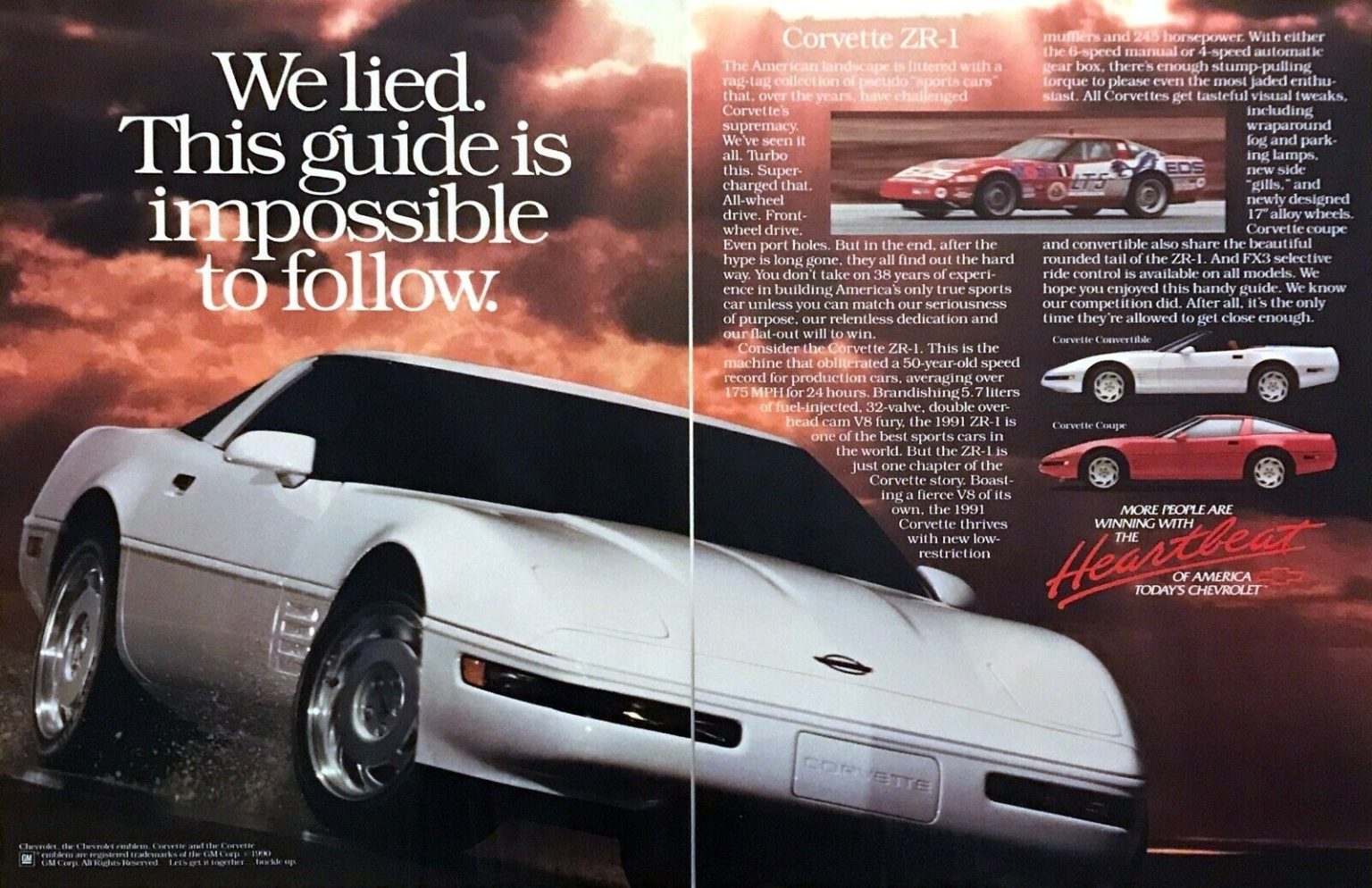 1991 Corvette Advertisements & Posters