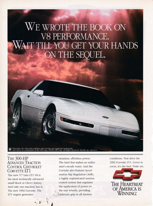 1992 Corvette Advertisements & Posters