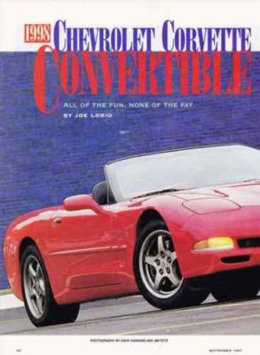 1998 Corvette Advertisements & Posters