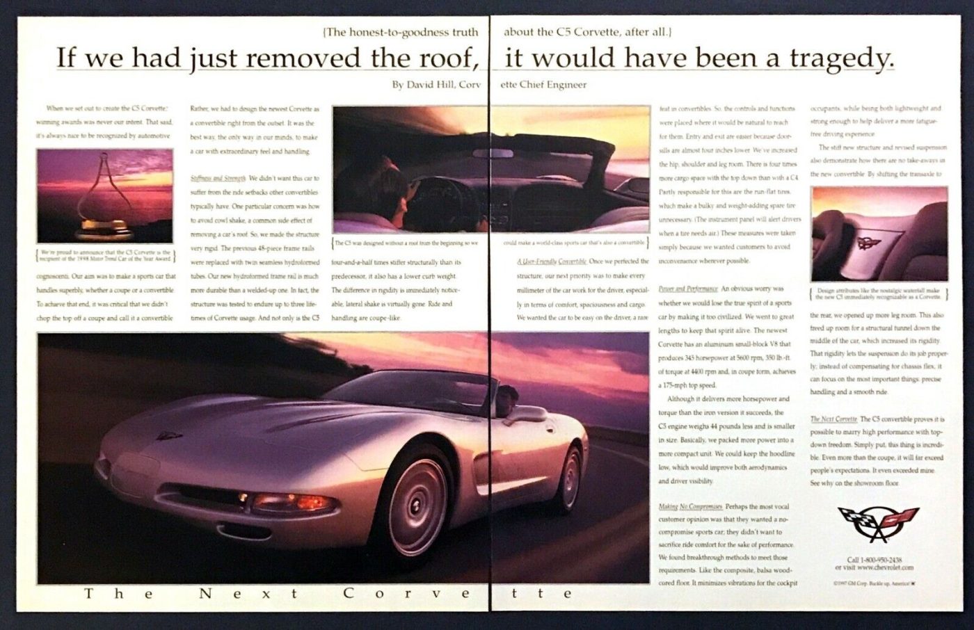 1998 Corvette Advertisements & Posters