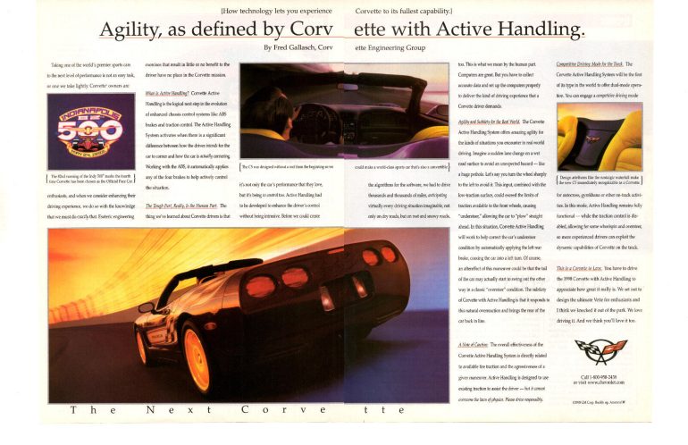 1998 Corvette Advertisements & Posters