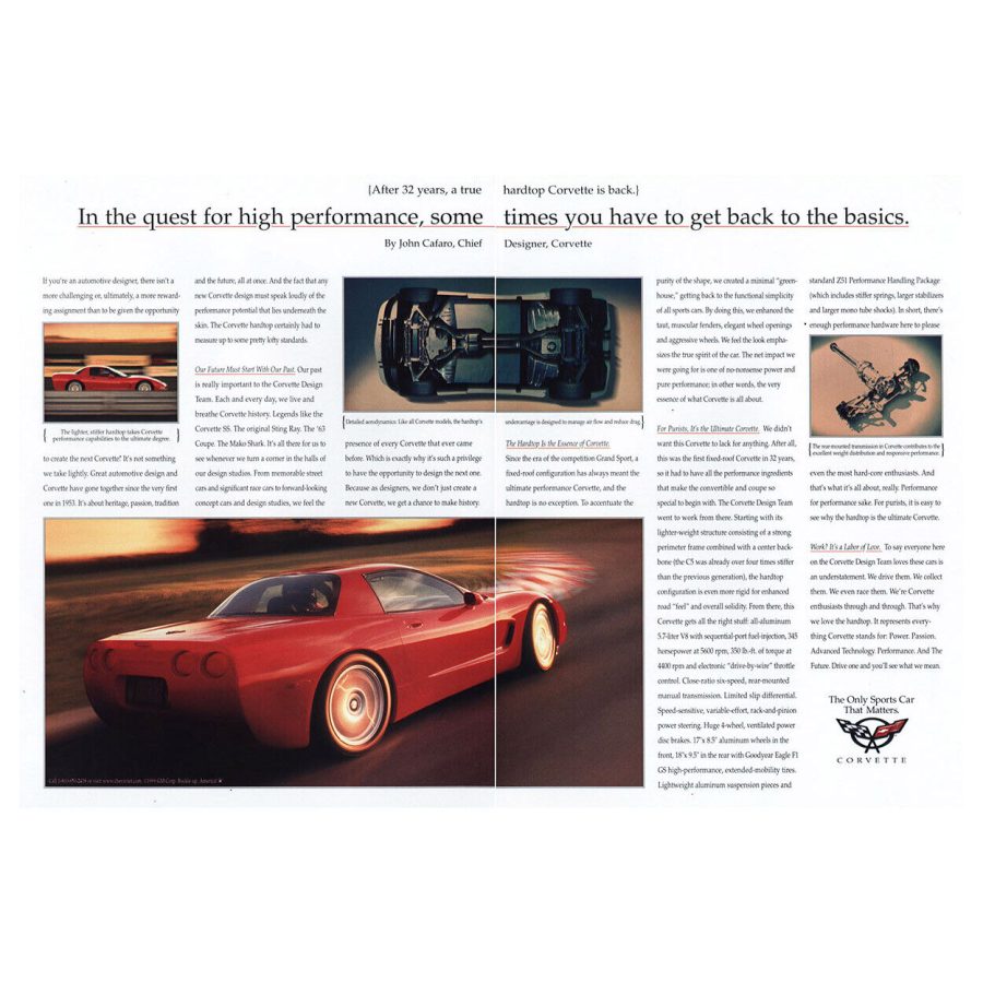 2000 Corvette Advertisements & Posters