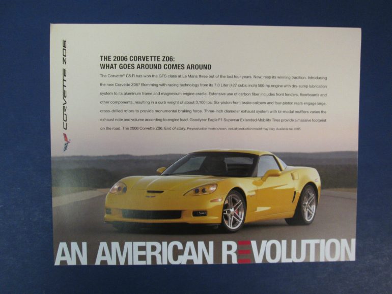 2006 Corvette Advertisements & Posters