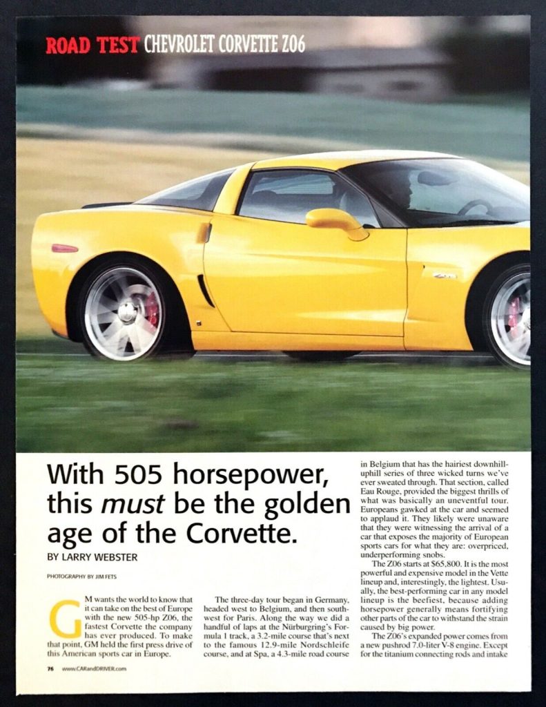 2006 Corvette Advertisements & Posters