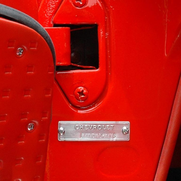 1956 Chevrolet Corvette VIN Numbers