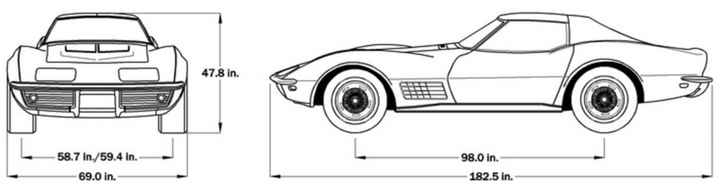 2013 Corvette Dimensions (Coupe) | | CorvSport.com