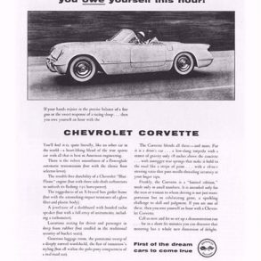 Corvette Advertisements Over The Years
