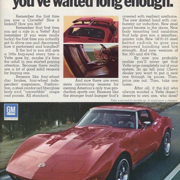 Corvette Advertisements Over The Years