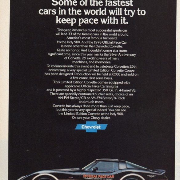 Corvette Advertisements Over The Years