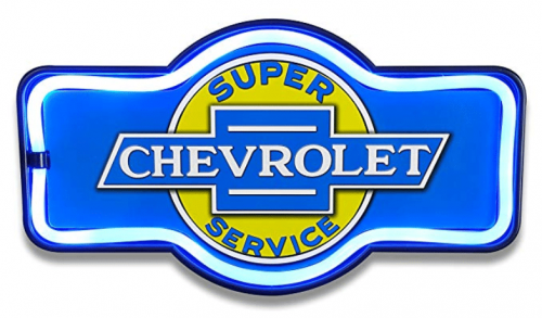 Chevrolet Chevy Super Service Garage Marquee Sign | | CorvSport.com