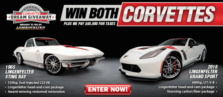 RAFFLE - Win TWO Lingenfelter Corvettes!
