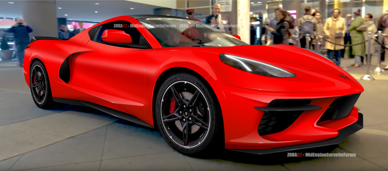 A New C8 Corvette Rendering Gives Another View of the Upcoming Car
