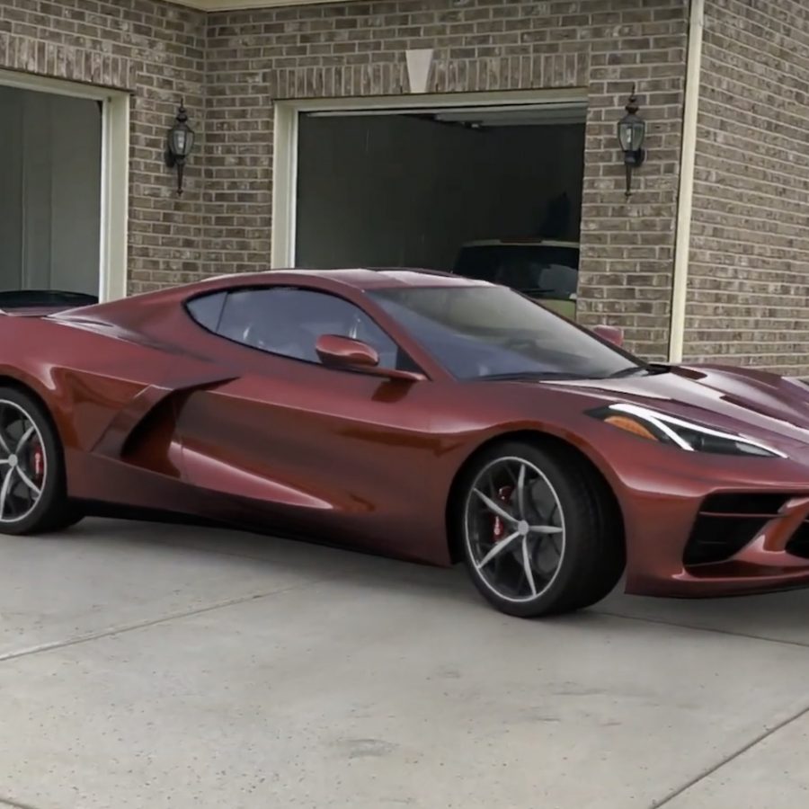 This C8 Corvette Profile Rendering is Absolutely Stunning