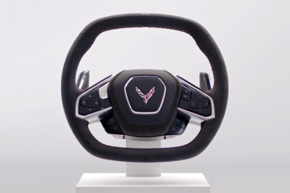 Chevy Released an Official Image of the C8 Corvette's Steering Wheel