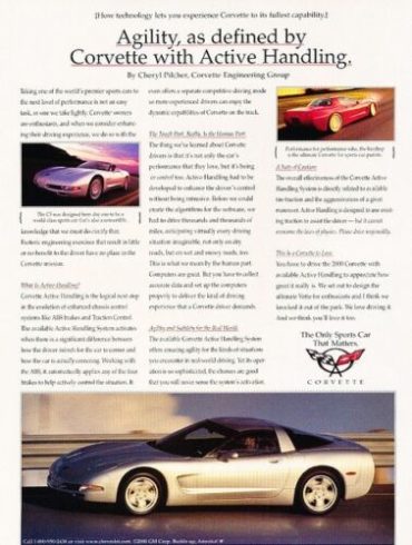2000 Corvette Advertisements & Posters