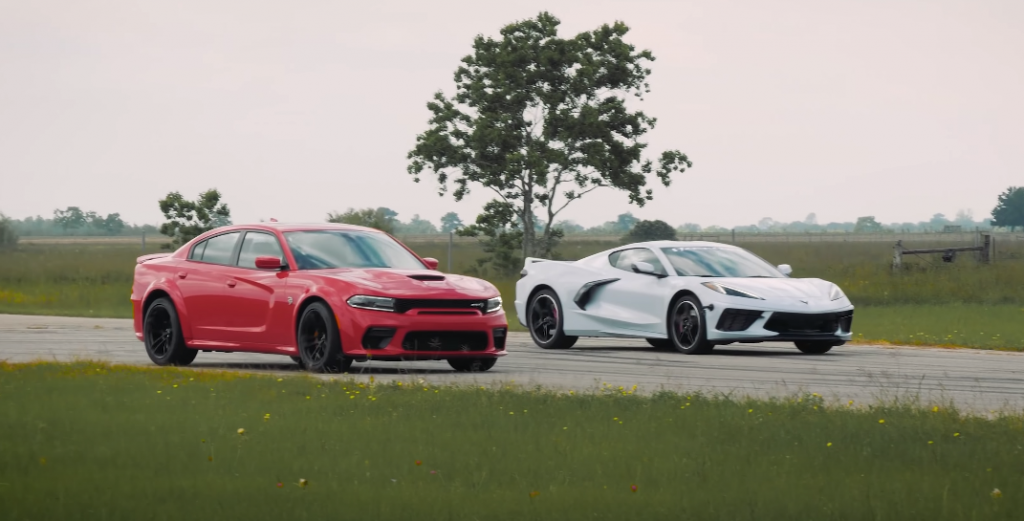 VIDEO: Hellcat vs 2020 Corvette Drag Race