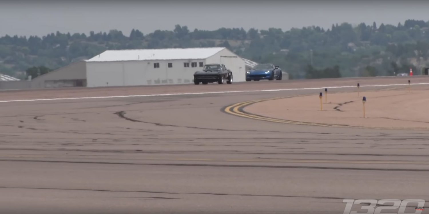 A 1967 Corvette C2 Drag Racing Car With A Secret Weapon