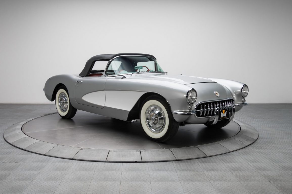 Inca Silver 1957 Chevrolet Corvette