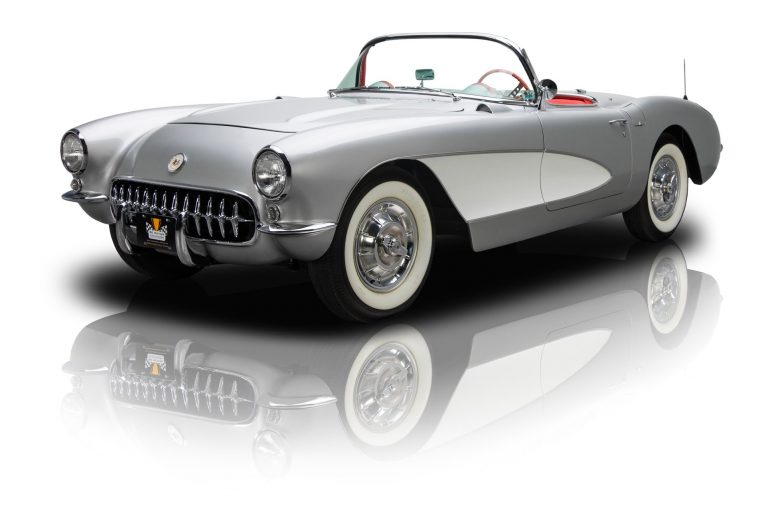 Inca Silver 1957 Chevrolet Corvette