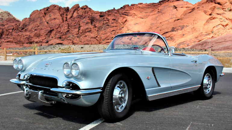 Sateen Silver 1962 Chevrolet Corvette