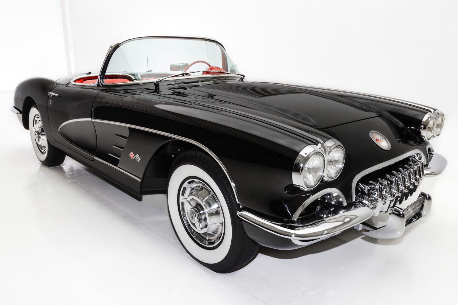 Black 1958 Chevrolet Corvette