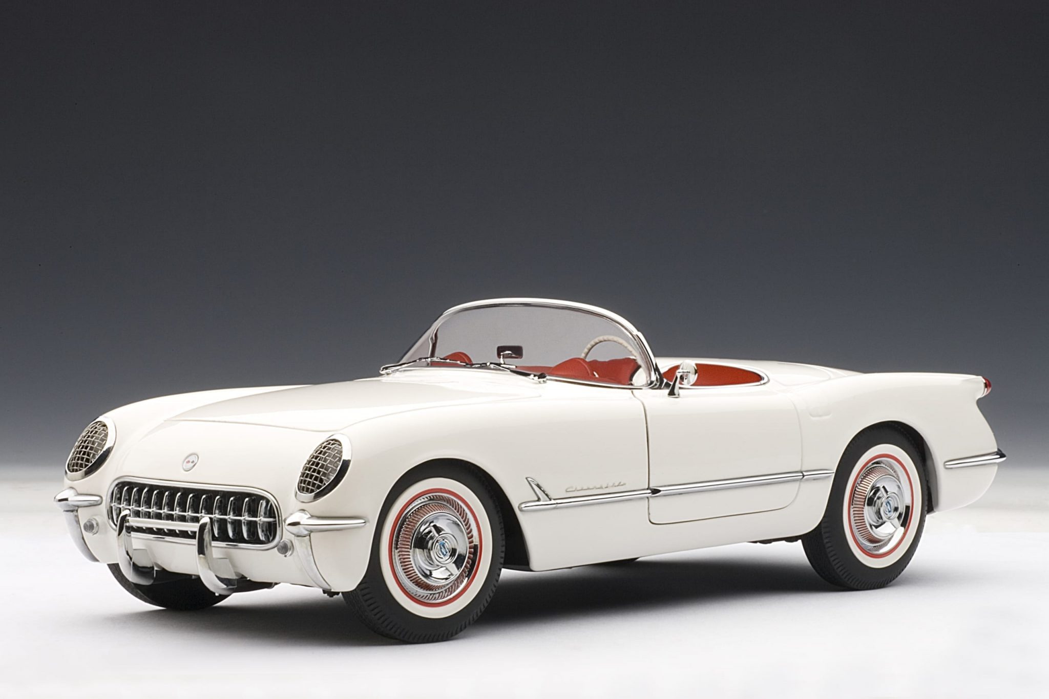 Polo White 1954 Chevrolet Corvette
