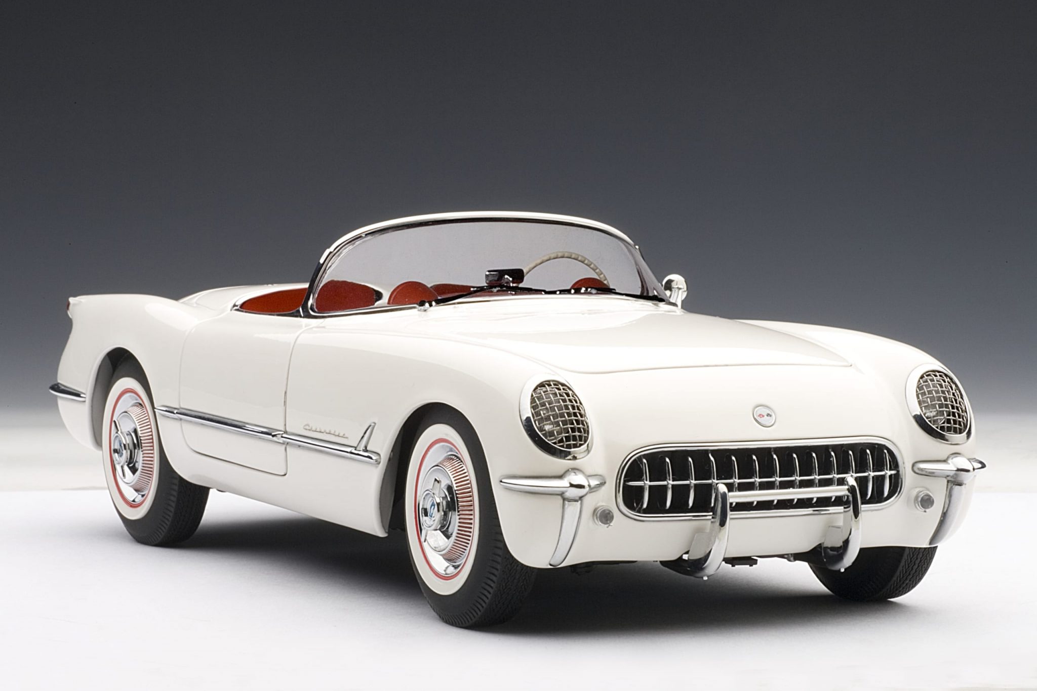 Polo White 1954 Chevrolet Corvette