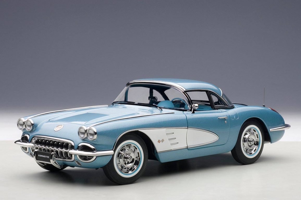 Silver Blue 1958 Chevrolet Corvette