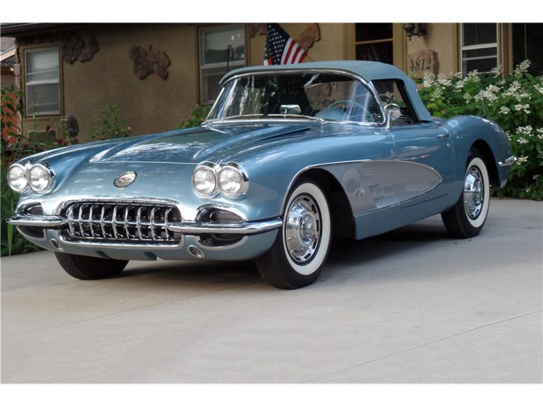 Frost Blue 1959 Chevrolet Corvette