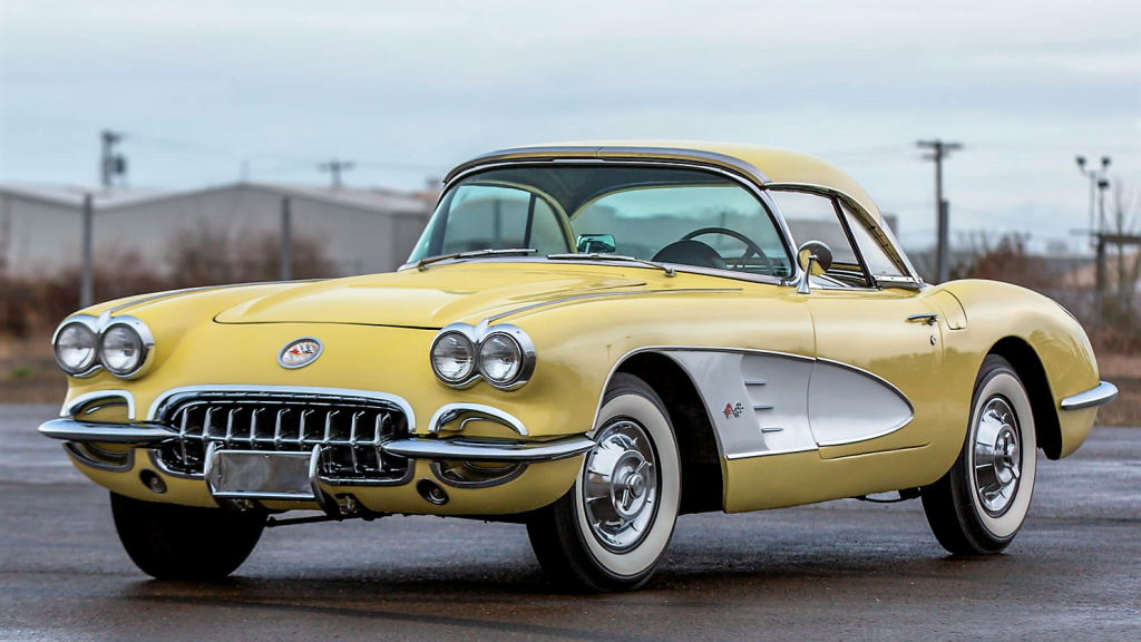 Panama Yellow 1958 Chevrolet Corvette