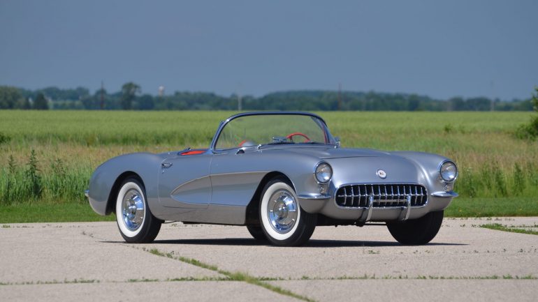 Inca Silver 1957 Chevrolet Corvette